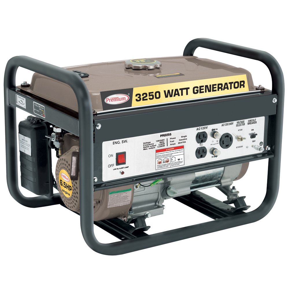 Premium Appliances - 3,250W Portable Power Generator